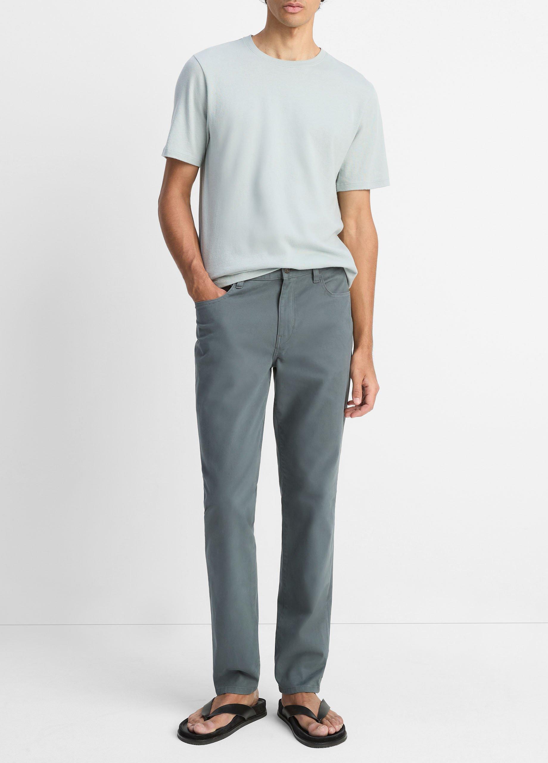 VINCE Vince Dylan Slim 5-Pocket Peached Stretch-Cotton Pant